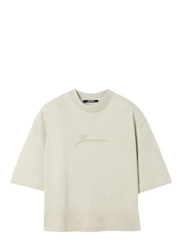 Jacquemus Pigmento Cropped T-shirt - Light Brown