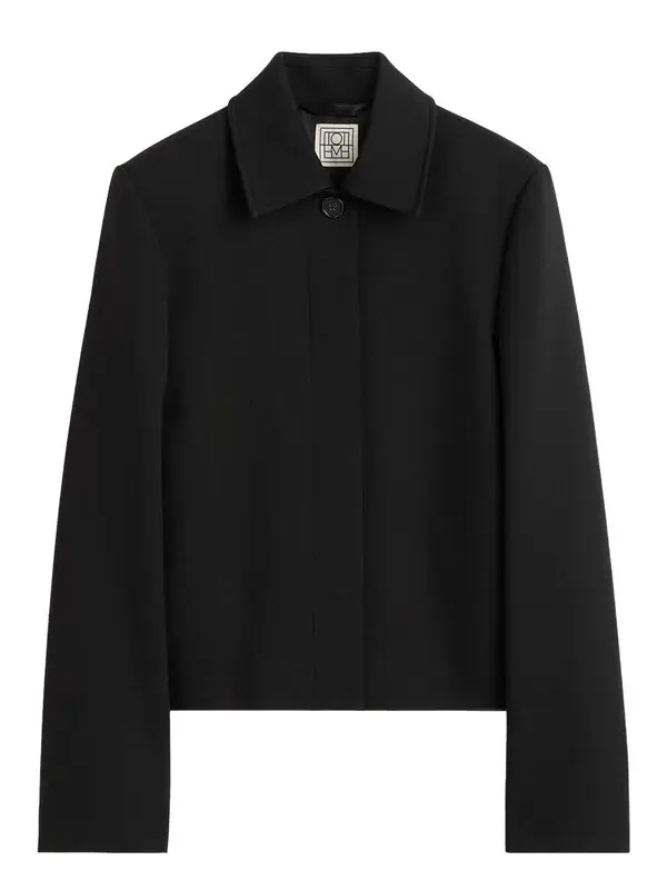 TOTEME Boxy Twill Jacket - Black