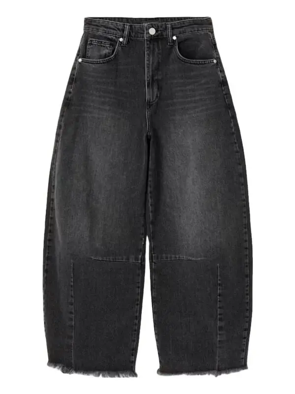 ALLSAINTS Payton Wide-leg Jeans - Water-washed Black