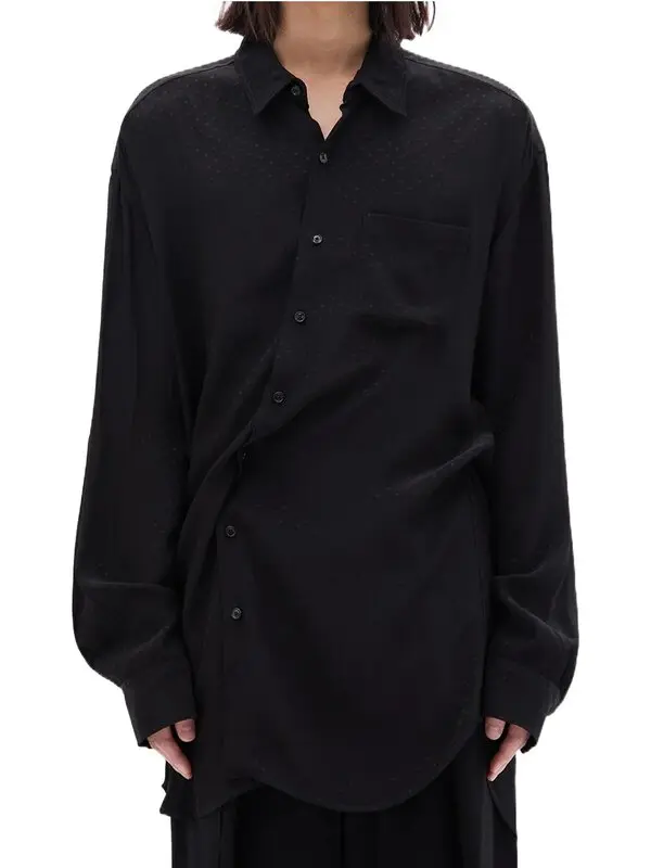 ANN DEMEULEMEESTER Mark High Comfort Shirt - Black