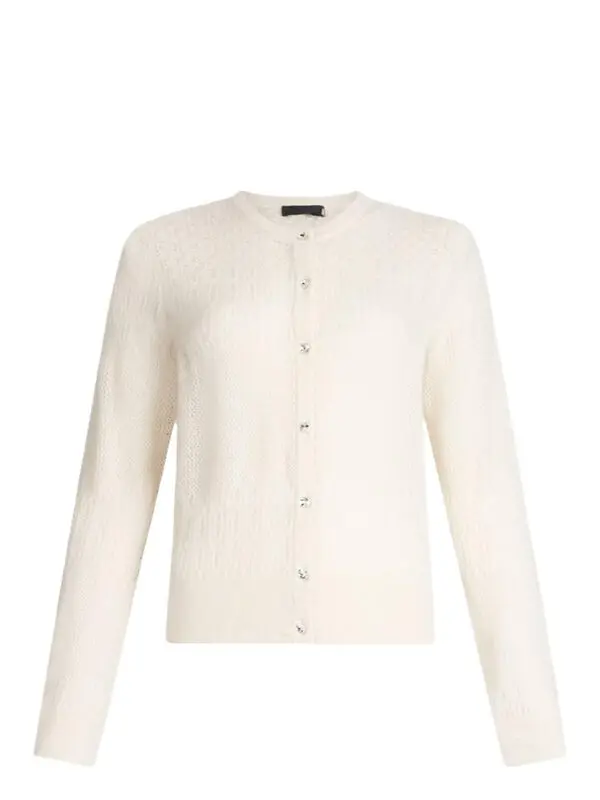 Liu Jo Crew Neck Cardigan - White