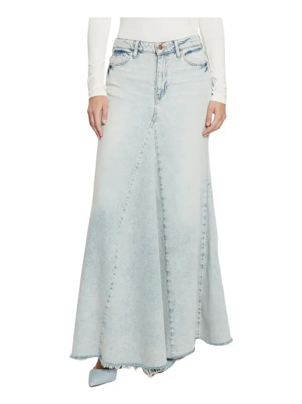 Guess Belt-loop Maxi Skirt - Blue