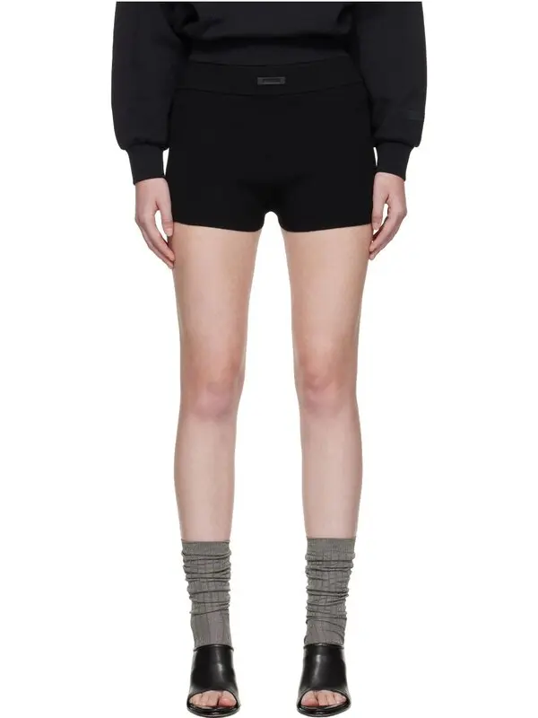 Fear Of God Ribbed Knit Shorts - Black