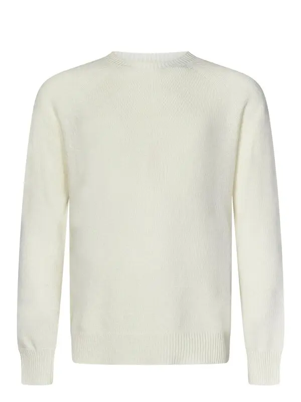 JIL SANDER Crewneck Knitted Jumper - White