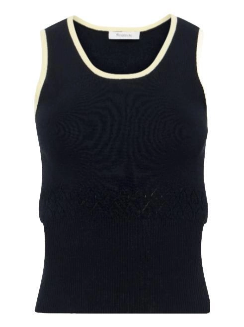 J.W.ANDERSON Contrast-trim Ribbed Tank Top - No