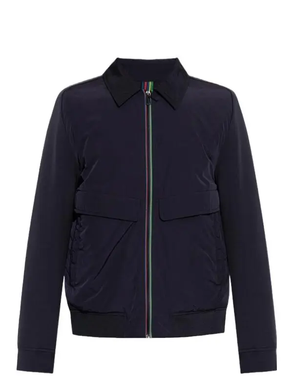 Paul Smith Zip-up Shirt Jacket - Navy Blue