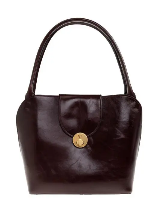 Versace Vivian Shoulder Bag - Wine Red