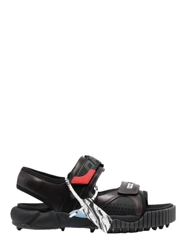 Off-White Odsy Logo Strap Sandals - Black