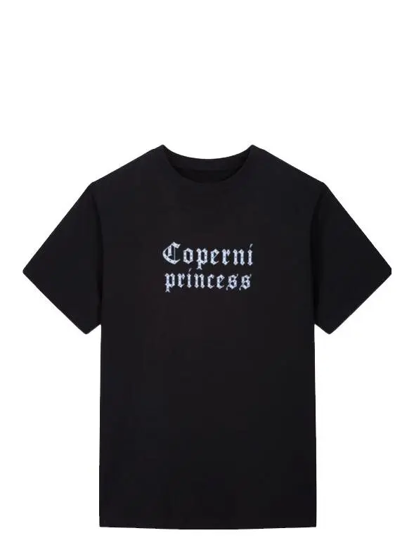 Coperni Graphic Print Boxy T-shirt - Black And Blue