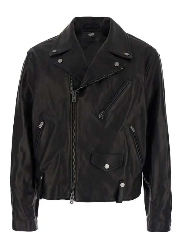 Amiri Hollywood Biker Jacket - Black