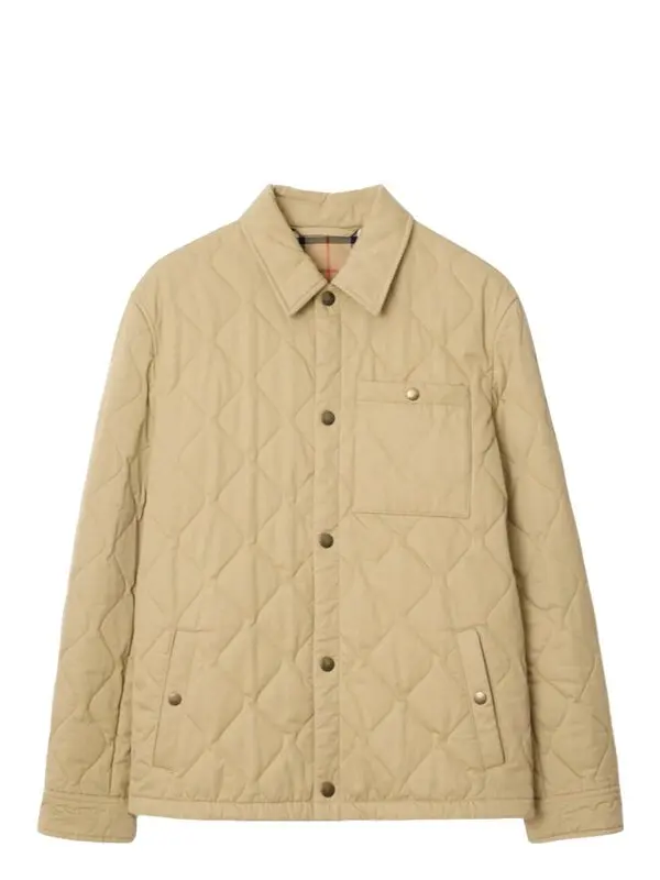Burberry Long Sleeved Quilted Gabardine Jacket - Hamper