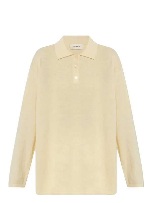 LISA YANG Caisa Polo Sweater - Limone