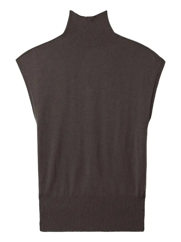 Rick Owens Wool Knitted Top - Black
