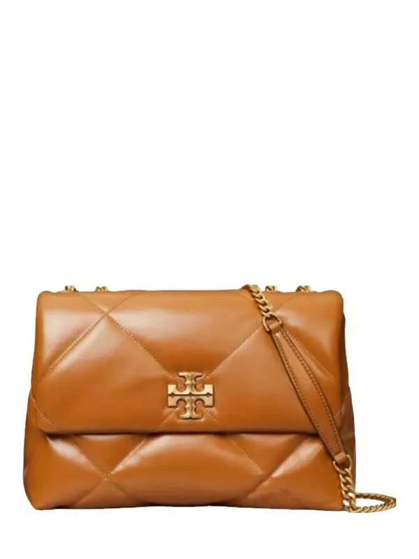 Tory Burch Kira Quilted Leather Tote Bag - Brown