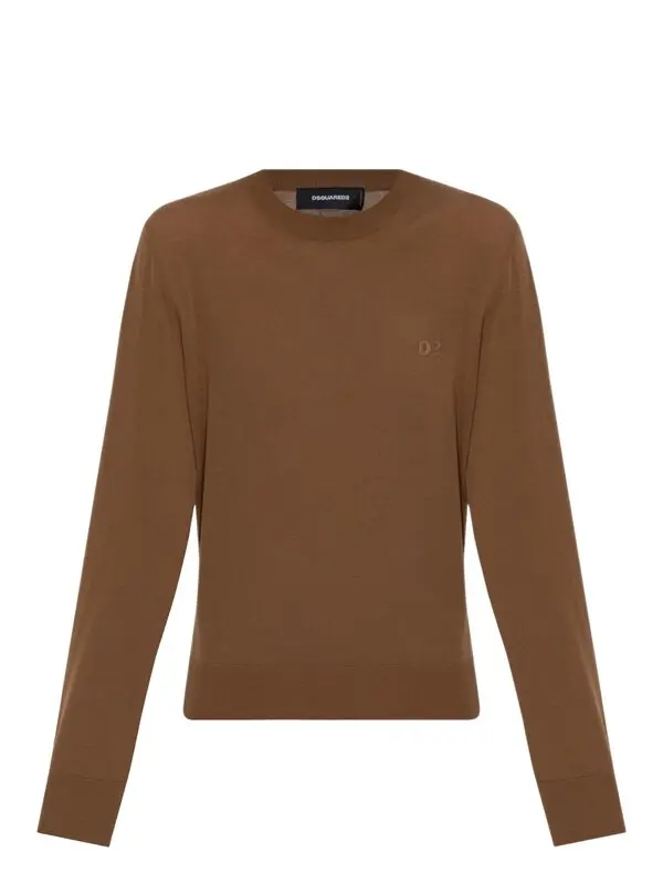 Dsquared2 Long Sleeve Knitted Pullover - Brown