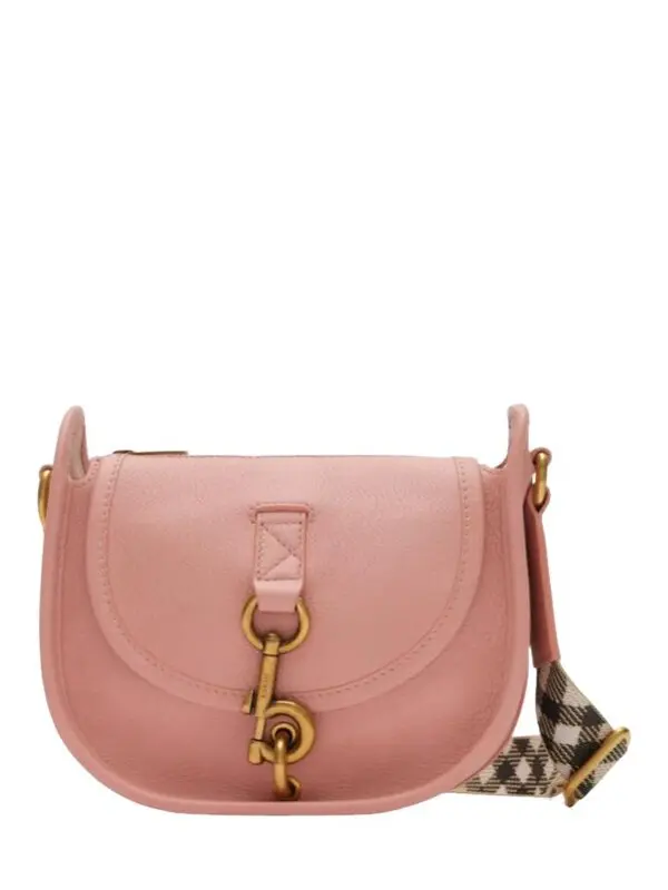 Burberry Mini B Clip Messenger Bag - Peony Powder