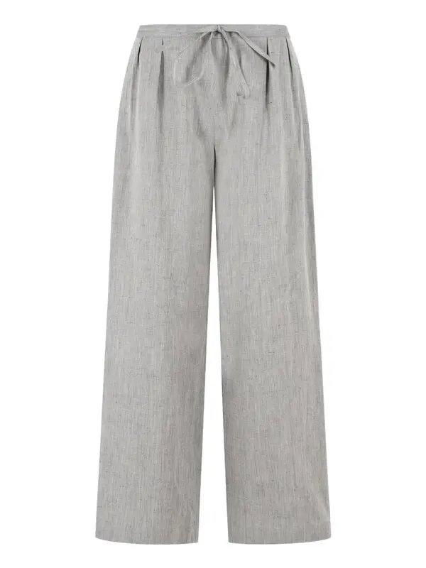 Loulou De Saison Wide-leg Drawstring Pants - Gray