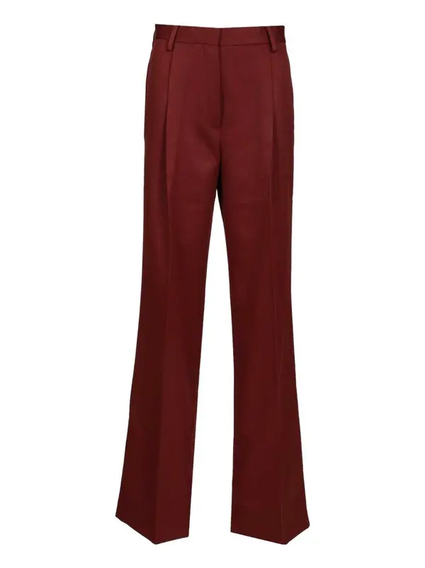Dries Van Noten Straight-leg Pleated Trousers - Brown