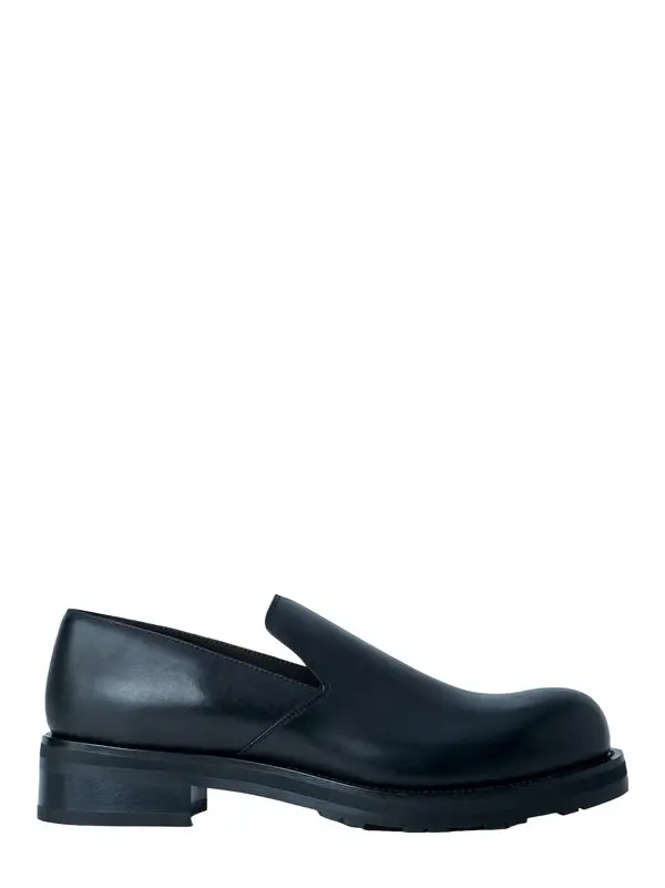 THE ROW Lug Sole Slip-on Shoes - Black