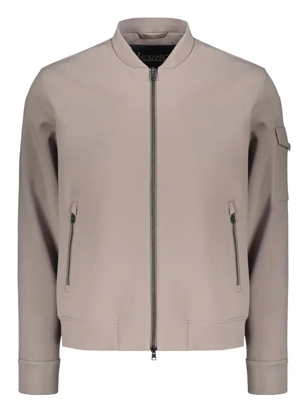 Herno Zip-up Bomber Jacket - Grey