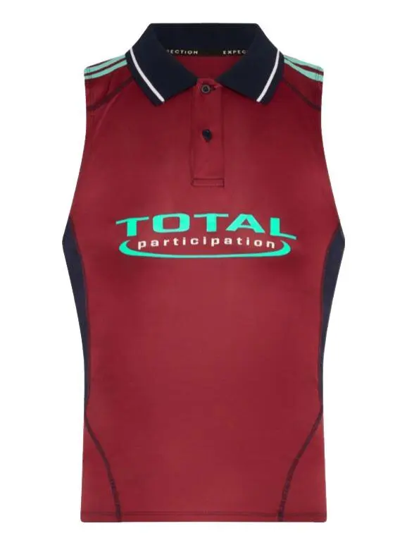 Martine Rose Shrunken Stretch Football Vest - Red