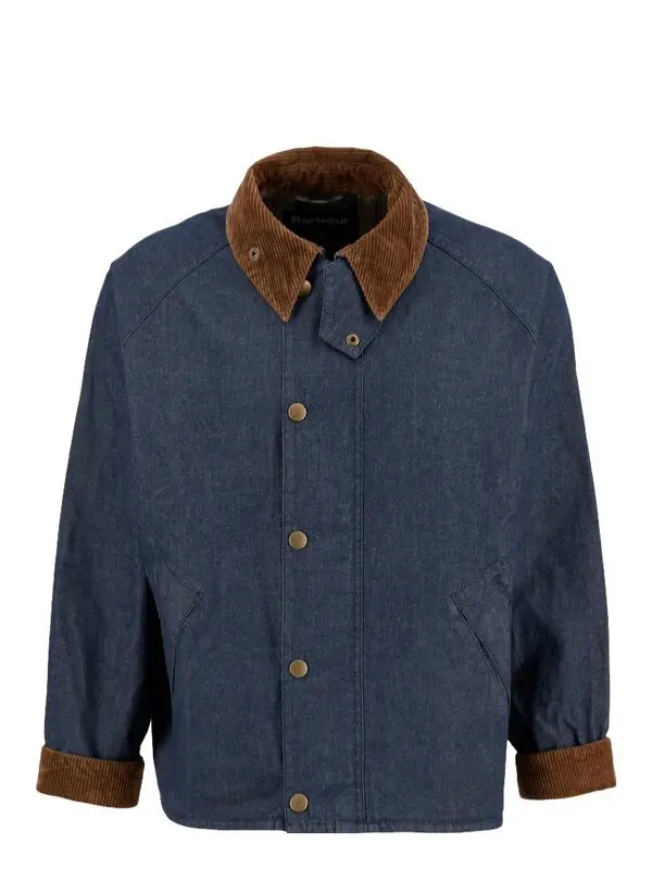 Barbour Corduroy Collar Denim Jacket - Indigo