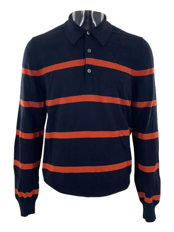 Dunhill Buckle Long-sleeved Polo Shirt - Black