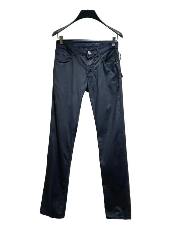 Stefano Ricci Tailored Belt Loops Slacks - Black