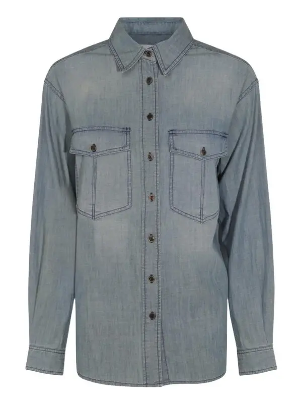 Isabel Marant Étoile Long-sleeved Button-up Shirt - Gray