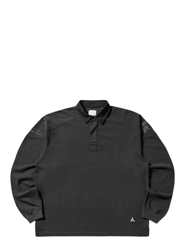 ROA Astrio Long-sleeve Polo Shirt - Black