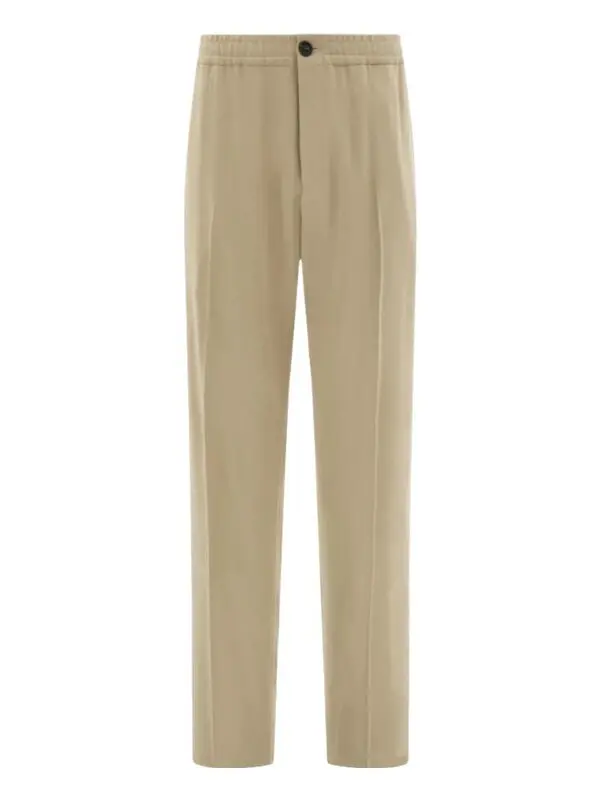 FERRAGAMO Tailored Crepe Trousers - Sand