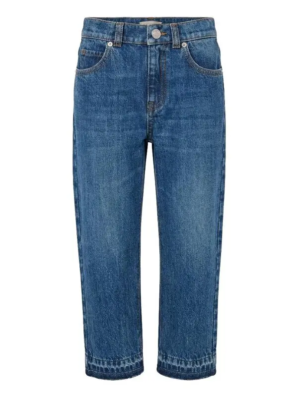 Gucci Bleached Denim Relaxed Fit Jeans - Blue