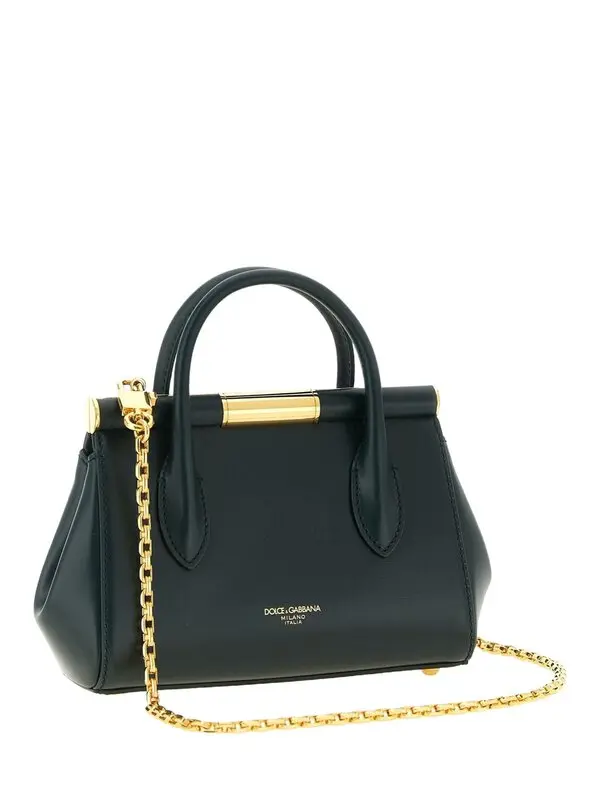 Dolce & Gabbana Marlene Handbag With Chain Strap - Black