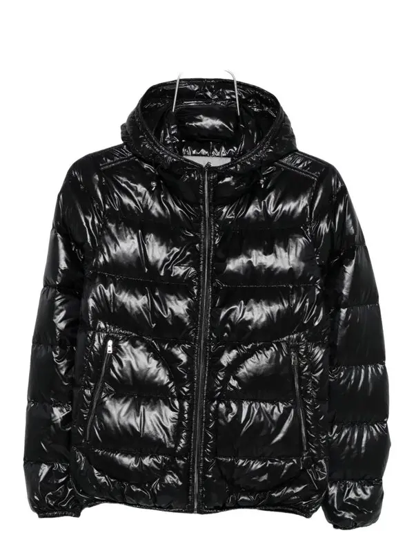 Herno Hooded Zipped Puffer Jacket - Black
