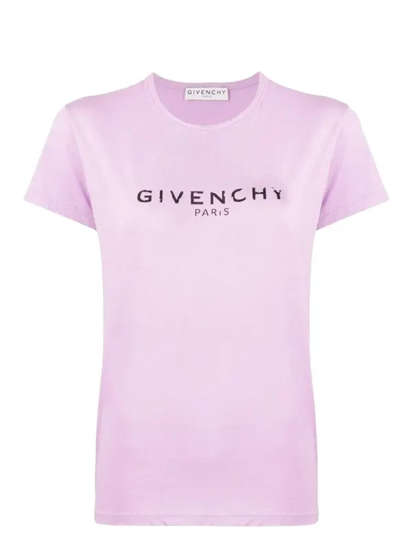 Givenchy Logo Printed T-shirt - Lavender