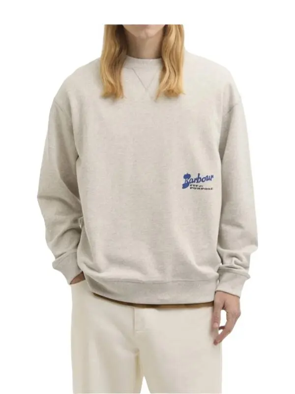 Barbour Logo Sweatshirt - Nude