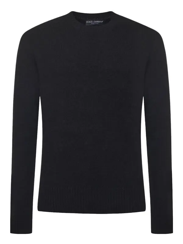 Dolce & Gabbana Crewneck Knit Jumper - Black