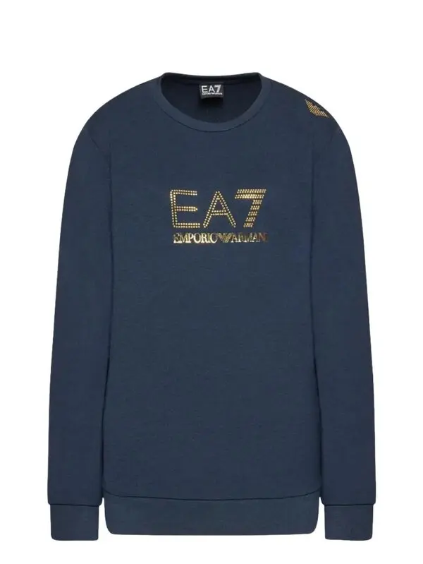 EA7 Logo Crewneck Sweatshirt - Blue