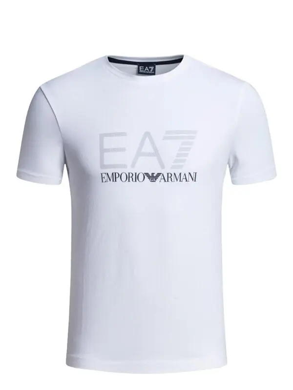 EA7 Round-necked T-shirt - White