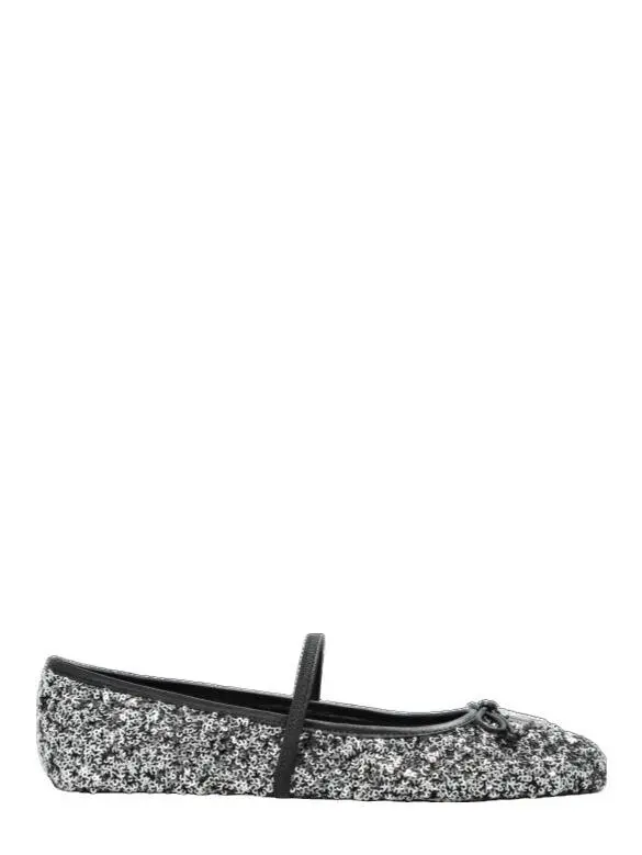 Marc Jacobs Sequin Sabrina Ballerina Flats - Gray