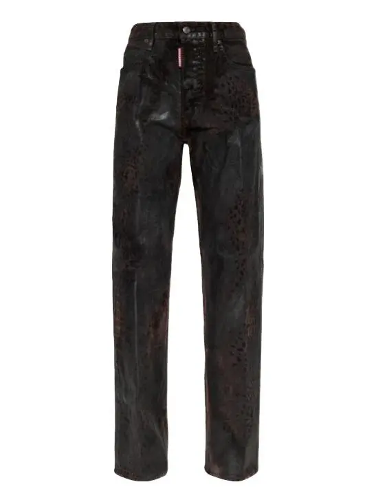 Dsquared2 San Diego Straight-leg Trousers - Black