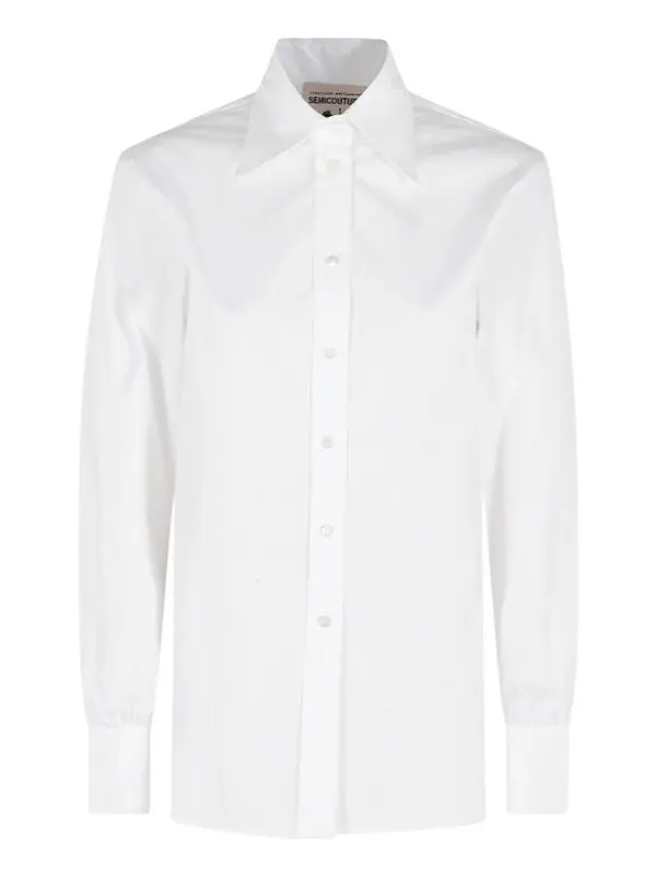 SEMICOUTURE Long Sleeve Shirt - White