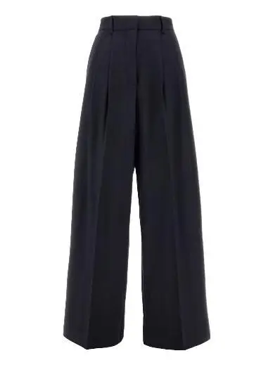 P.a.r.o.s.h Pleated Tailored Trousers - Blue