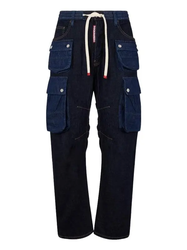 Dsquared2 Cargo Pocket Jeans - Black