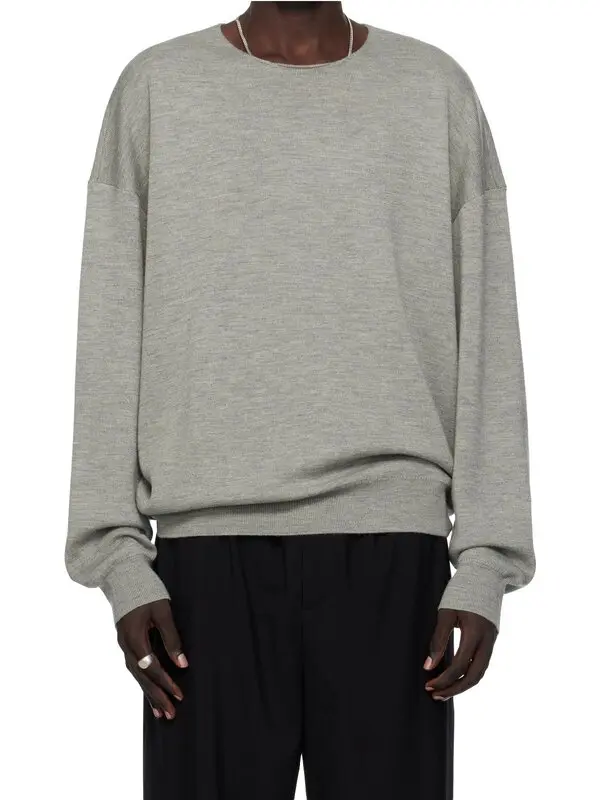 Fear Of God Long Sleeve Crew Neck Sweater - Gray