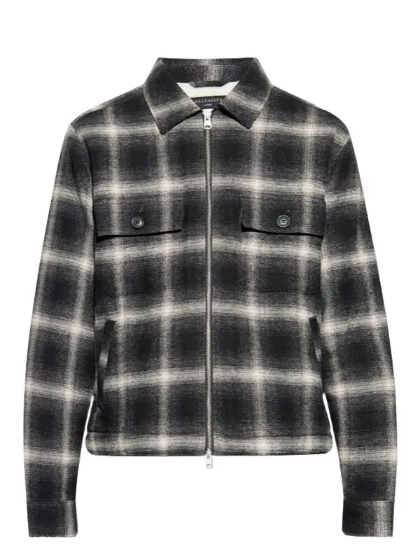 ALLSAINTS Bayo Checked Jacket - Black