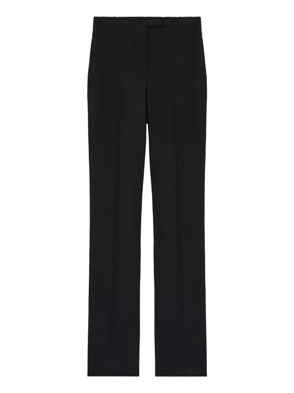 Alexander McQueen Belt-looped Tailored Trousers - Black