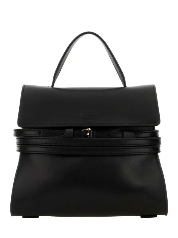 Moschino Tie Me Top Handle Bag - Black