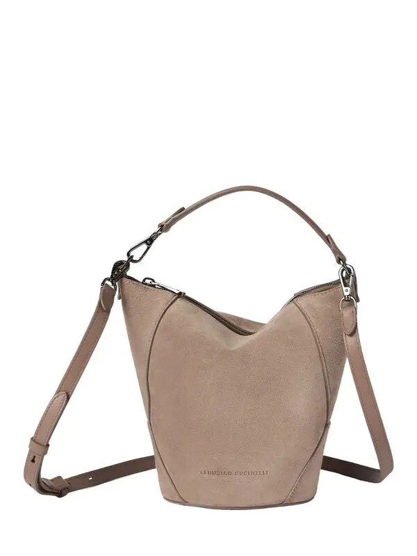 Brunello Cucinelli Duo Bucket Bag - Nude