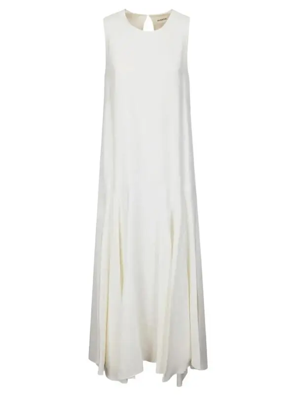 P.a.r.o.s.h Raisa Drop-waist Dress - White